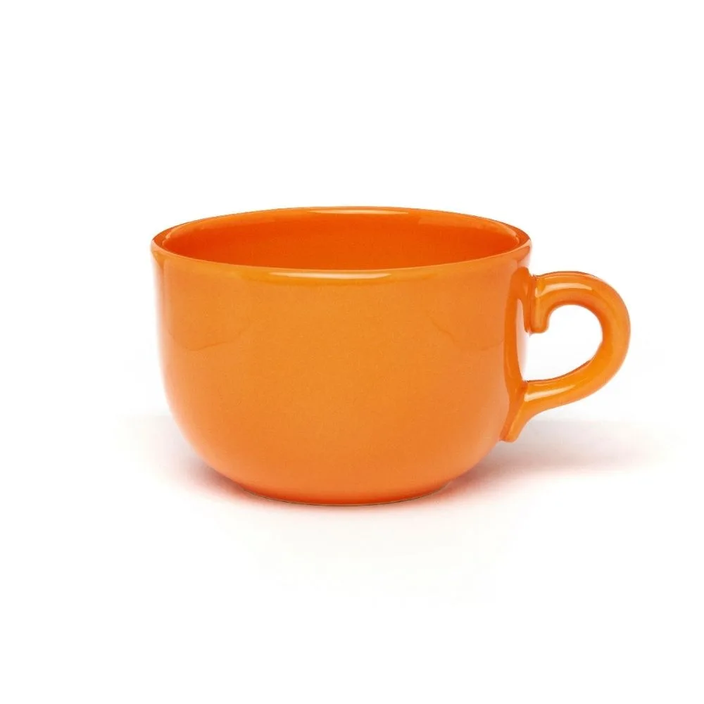 Tazon con asa 600cc orange | Casa Gabardini